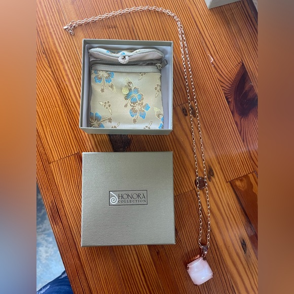 Honora | Jewelry | Honora Collection Opalene Pearl Pendant Rose Gold ...